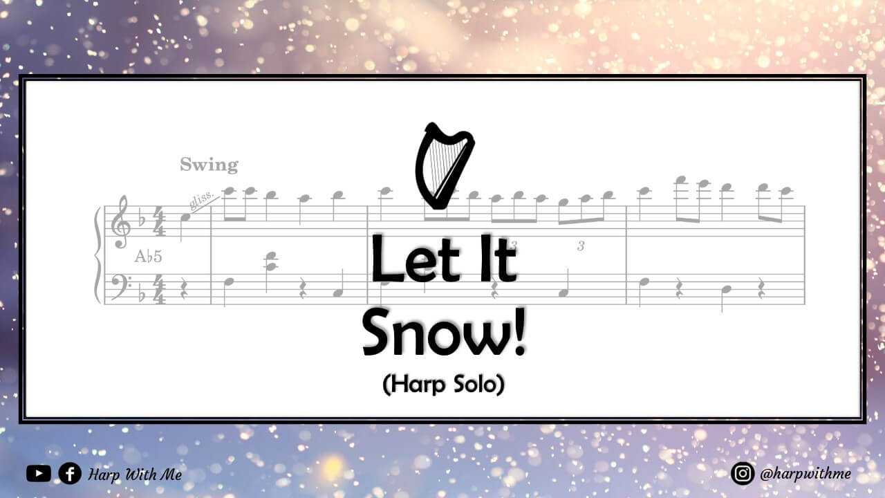 Let It Snow Harp Solo Sheet Music - Harp With Me