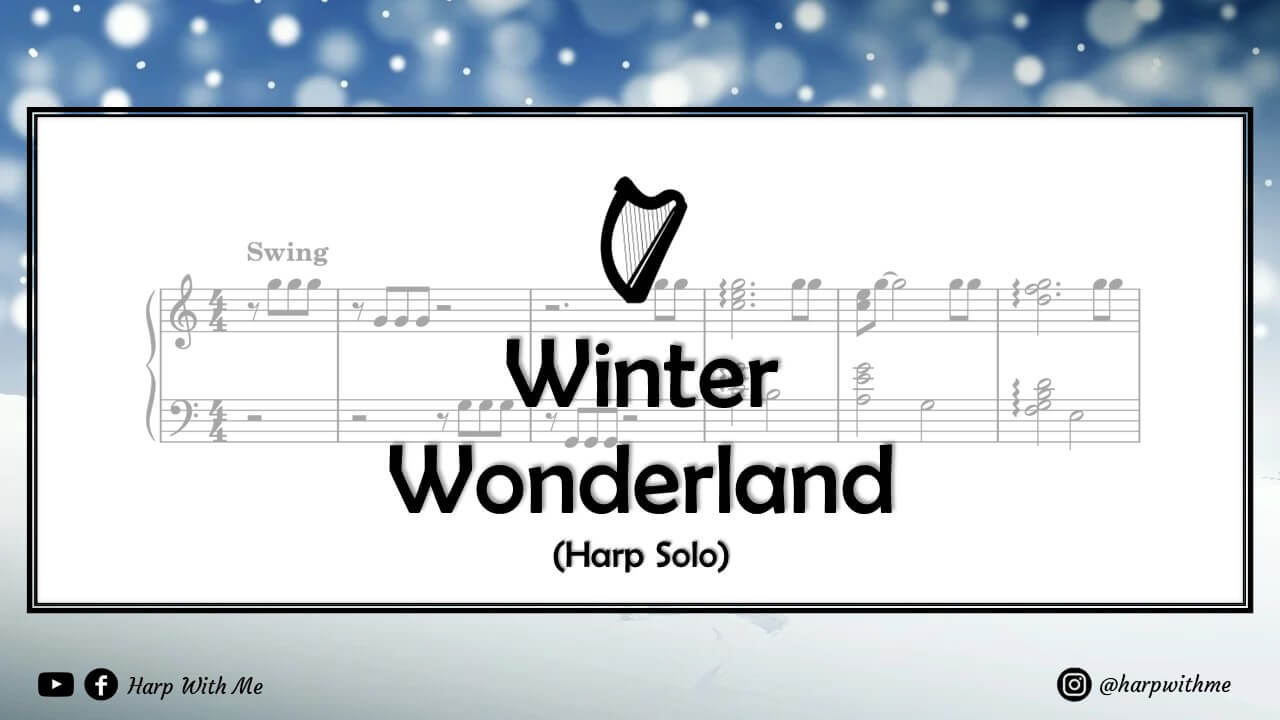 Winter Wonderland Harp Solo Sheet Music - Harp With Me
